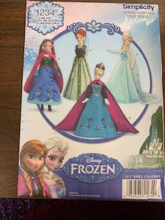 Simplicity Pattern Barbie 1234 Frozen – Ruth Sewing Room