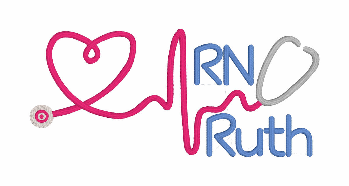 RN - scope heartbeat - Embroidery Design Instant download Machine Embr ...