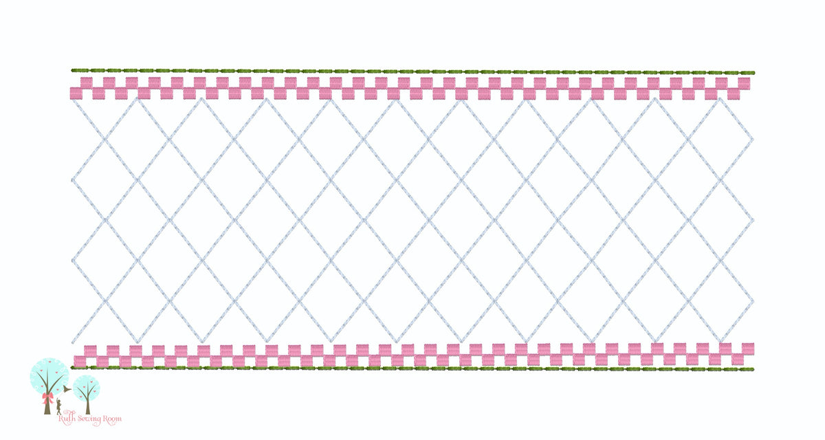 Faux Trellis Smocking Stitch Embroidery Design – Ruth Sewing Room